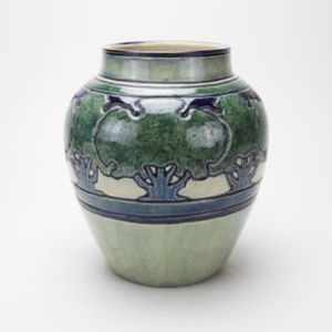 Vase with Oak Tree Design by Joseph Fortune Meyer and Leona Fischer ...